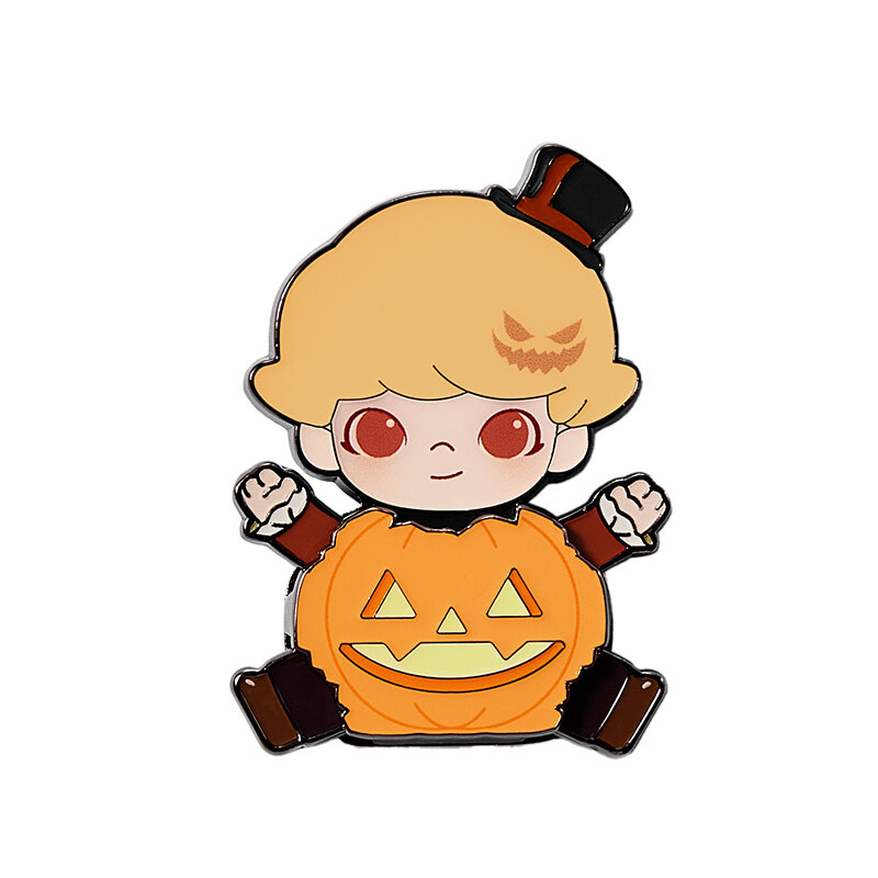 Коллекционная игрушка унисекс POP MART Quirky Carnival, Dimoo Pumpkin Badge Fridge Magnet