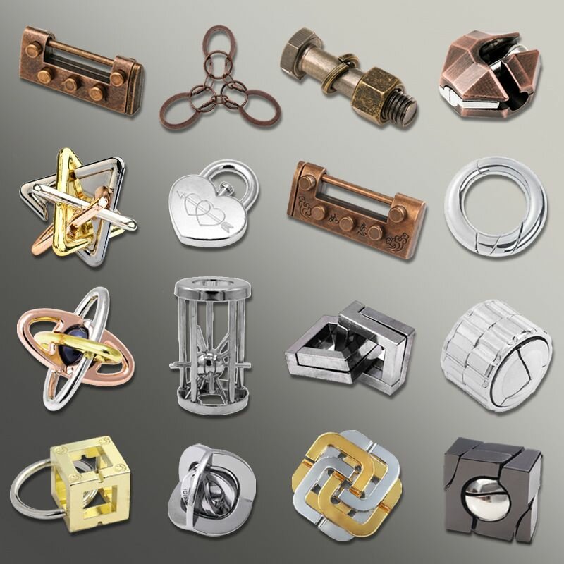 Головоломка металлическая "Старинный компас", для взрослых и детей