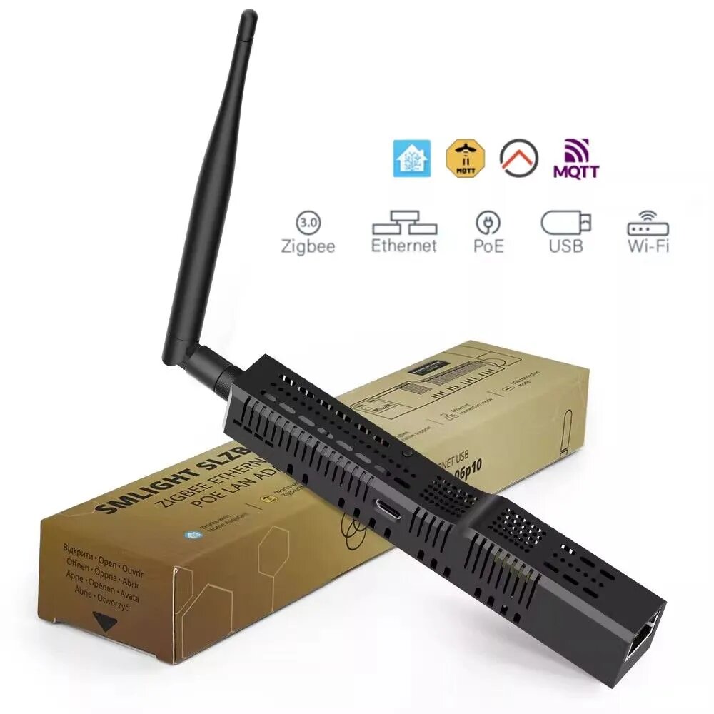 SMLIGHT SLZB-06P10 Шлюз-координатор Zigbee 3.0 с поддержкой Ethernet, USB и Wi-Fi