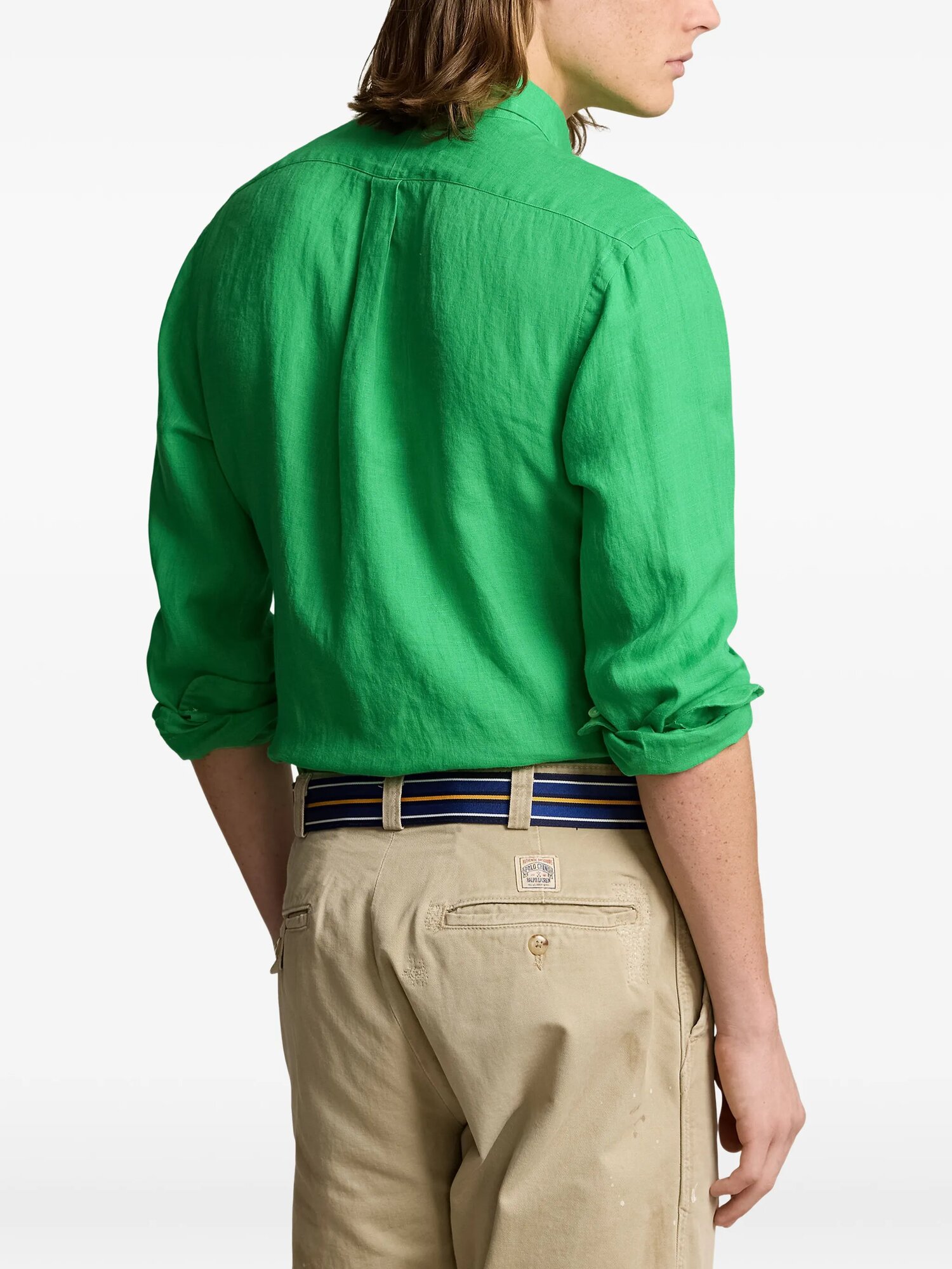 Рубашка Polo Ralph Lauren Button-fastening shirt, размер S, green — фото 1