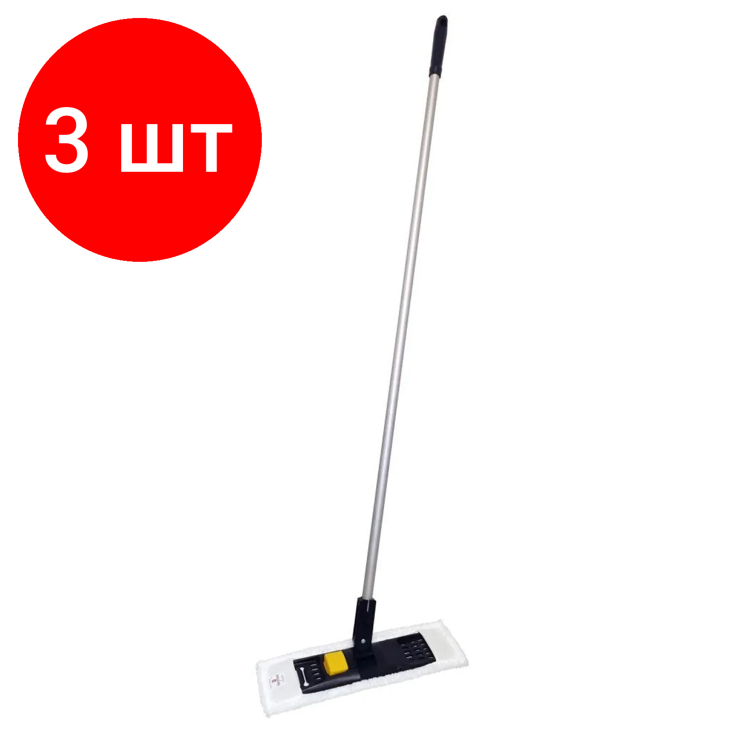 Комплект 3 упаковок, Швабра флаундер Метлана серая