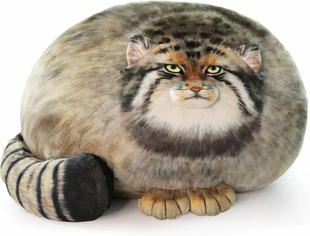 Плюшевая игрушка Манул, милое чучело степного кота, мягкая подушка для декора, подарок на день рождения, рождественские подарки