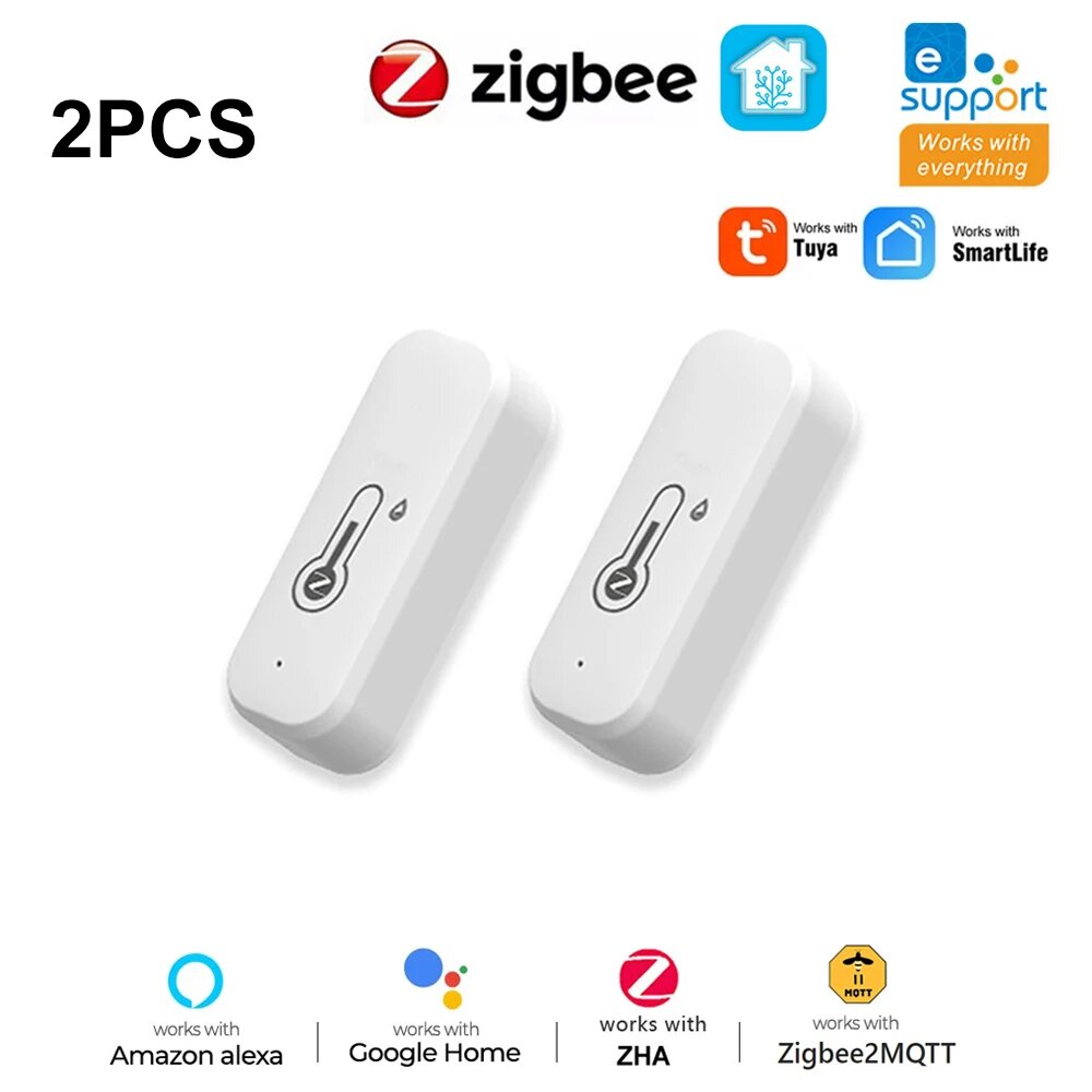 Умный датчик температуры и влажности Zigbee 3.0 Zigbee 2PCS