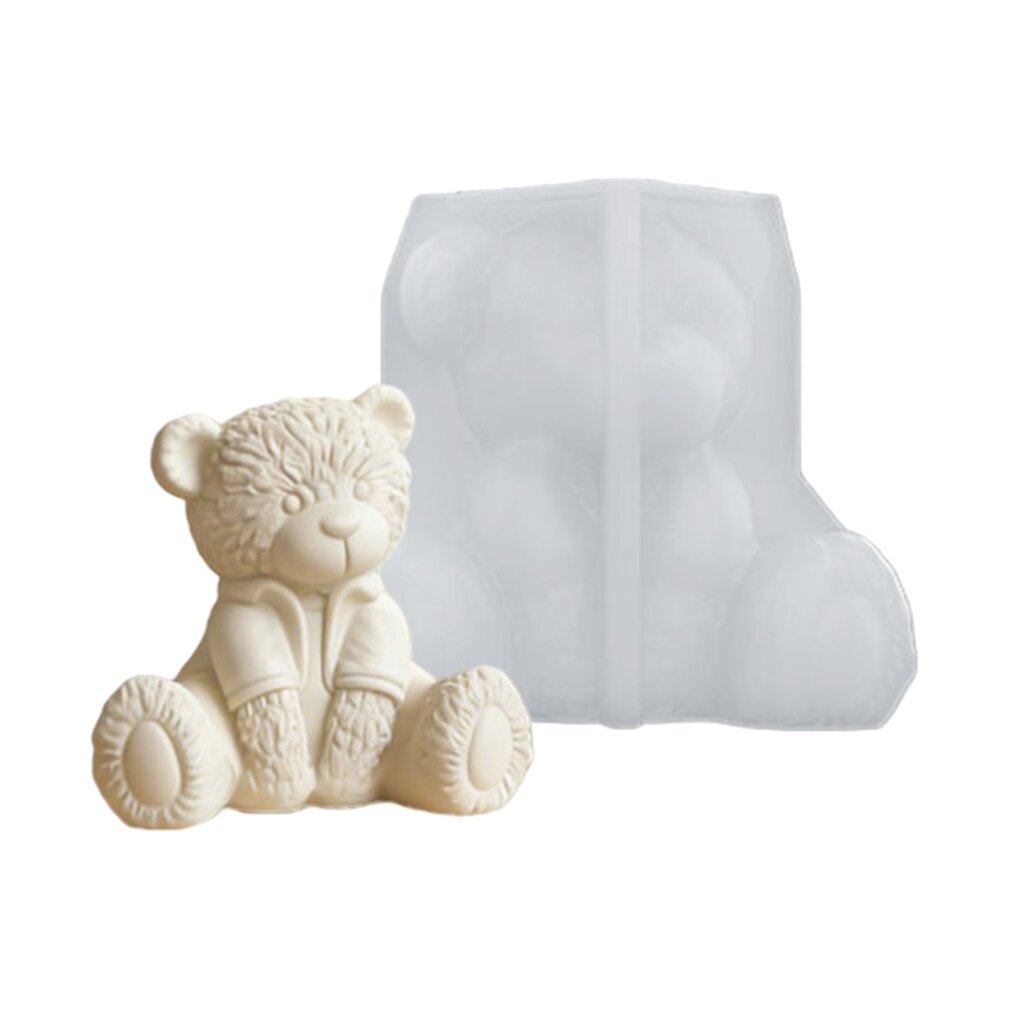 Силиконовая форма в форме Медведя, Пищевые материалы для изготовления ювелирных изделий из смолы ручной работы, Мыла ручной работы