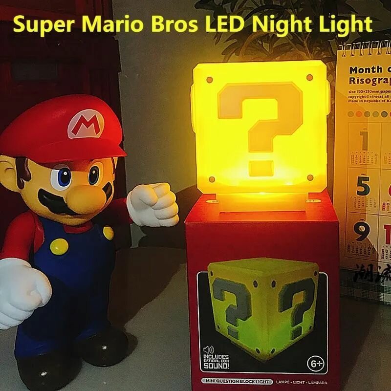 Ночник лампа настольная Super Mario USB Лампа Марио Декоративная