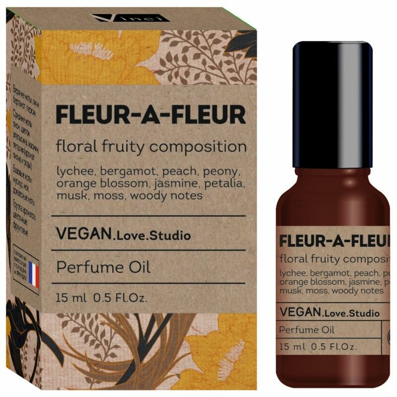 Парфюмированное масло Vegan Love Studio "Fleur-a-Fleur", для тела, 15 мл