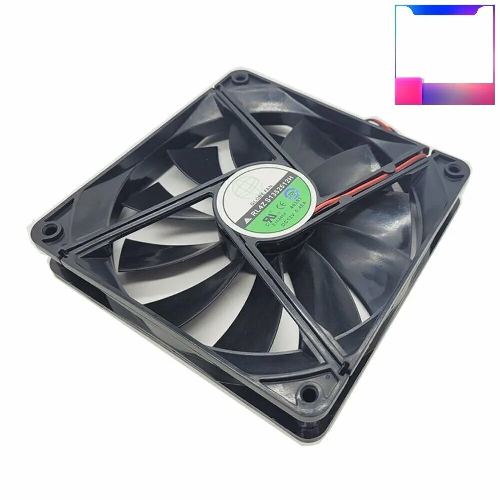 Эксклюзивный кулер GLOBE Fan RL4Z 135x135x25мм DC12V модель S1352512H с коннектором 2Pins