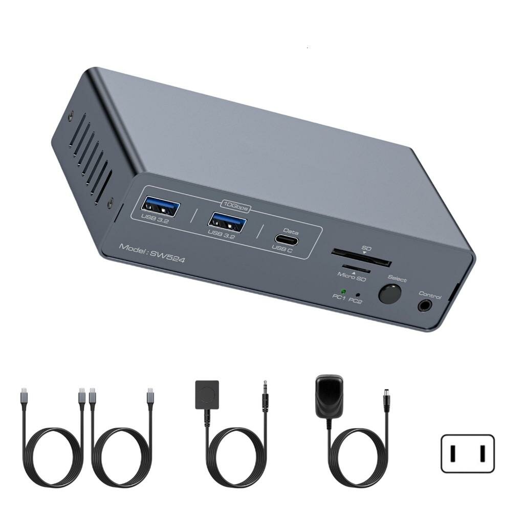 USB-C KVM док-станция с 4K60 Гц HDR10 и USB3.2 10 Гбит/с