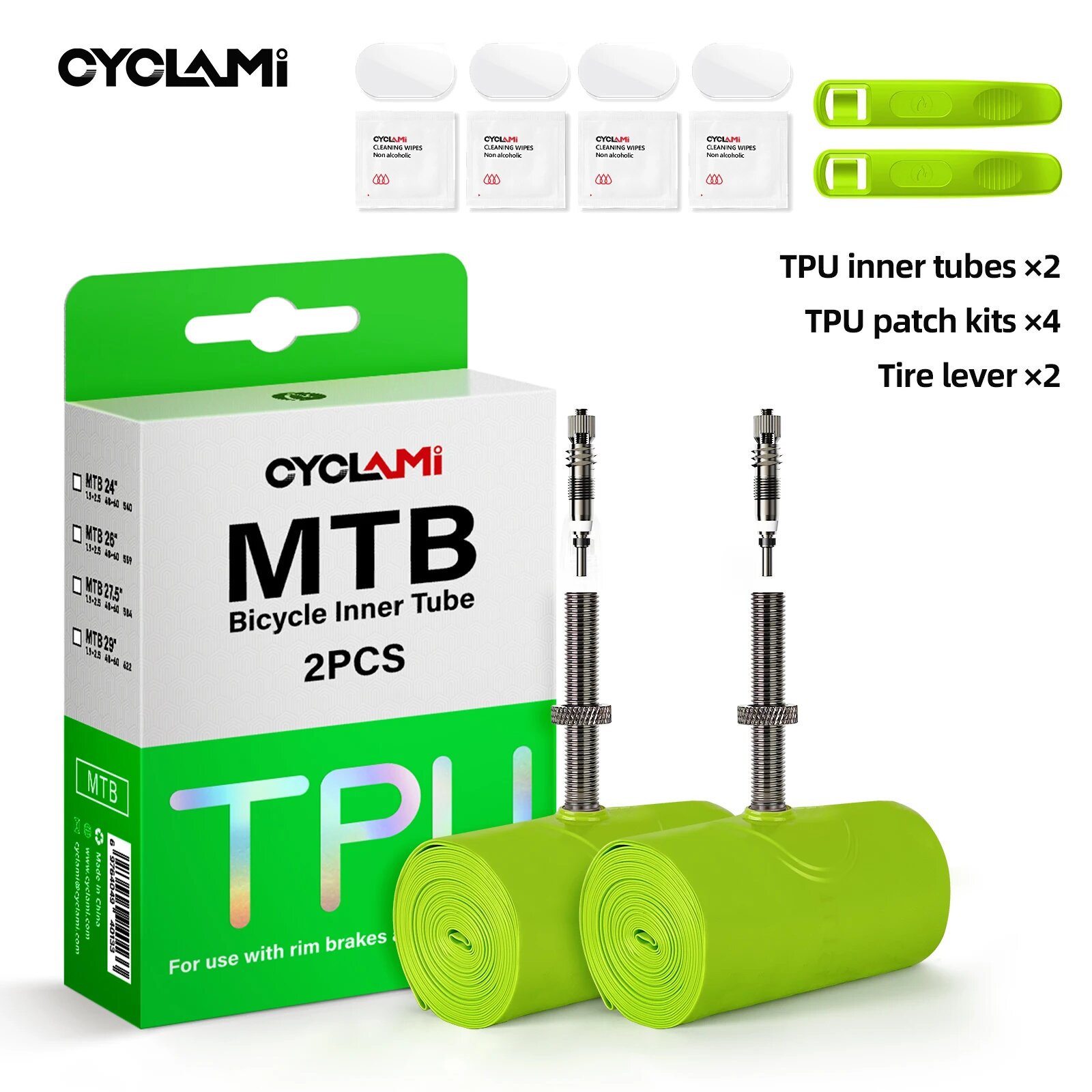 CYCLAMI Велосипедные камеры MTB 26" 2шт