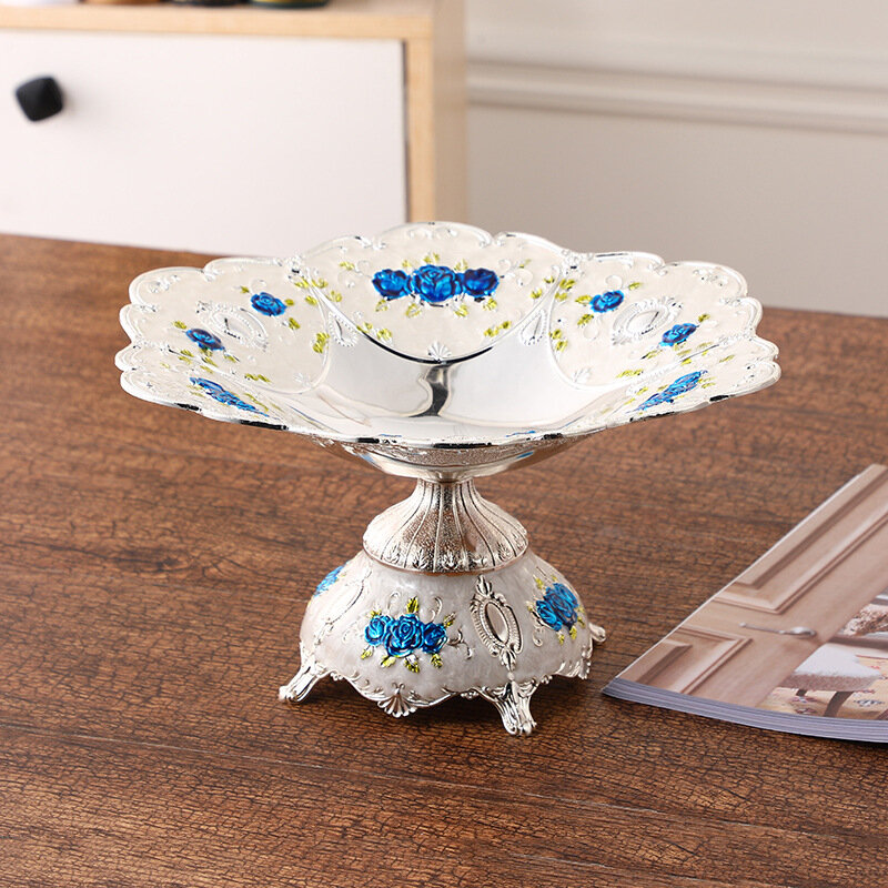 Фруктовница металлическая, европейский декор29*16cm