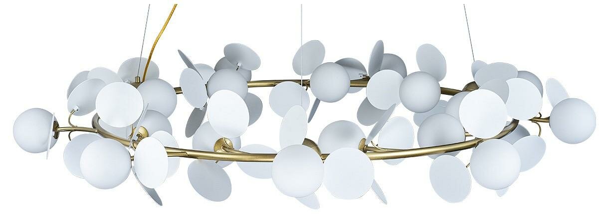 Люстра Loft it Matisse 10008/1300 white цвет золото Светодиодные Флористика
