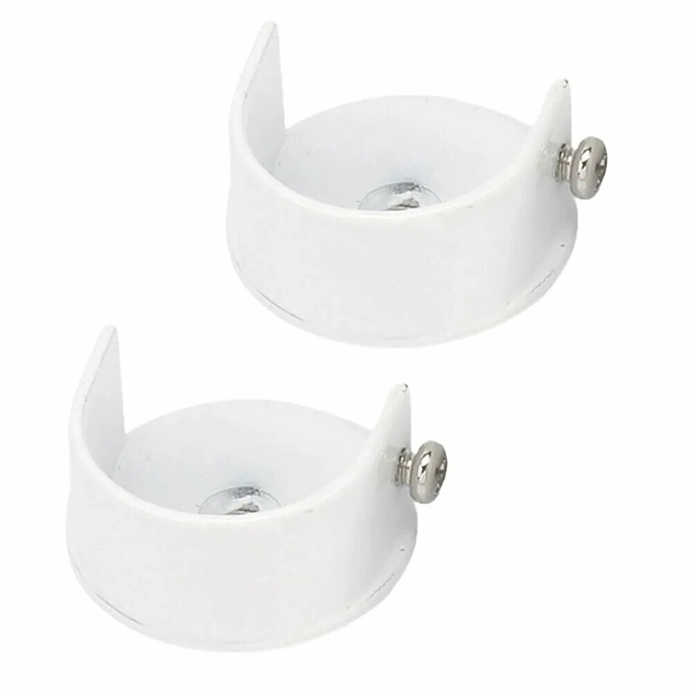 2 трубы диаметром 28 мм, аксессуары для римских стержней, боковой кронштейн для карнизов-28, белый боковой кронштейн цвета слоновой кости