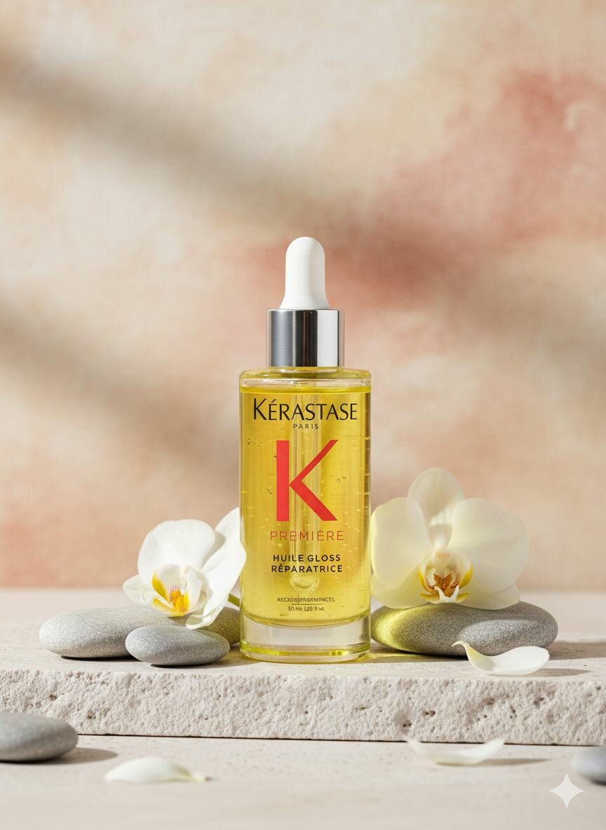Масло Kérastase "Première Huile", для блеска и восстановления волос, 30мл