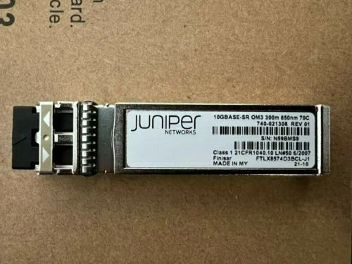 Модуль JUNIPER SFPP-10G-SR-C SFP+, 10G-SR, OM3 300m, OM4 400m, Standard Temperature (0 through 70 C), Duplex LC/PC — фото 1