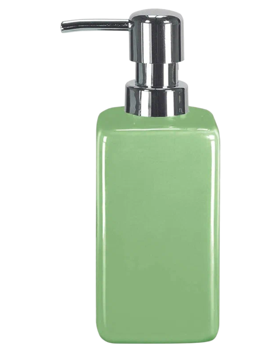 Дозатор для жидкого мыла Kleine Wolke Edit, керамика, зеленый