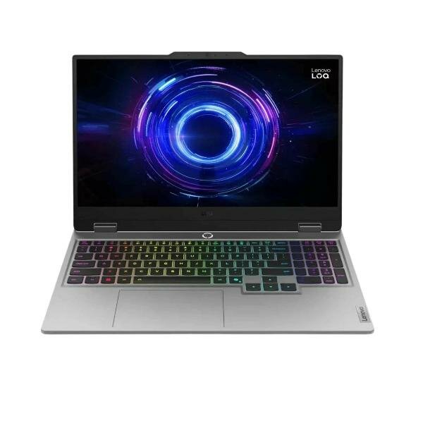Ноутбук игровой Lenovo LOQ 83JE002CRK 15.6" IPS/Intel Core i5 13450HX/24Gb/512Gb SSD/GeForce RTX 5060 8Gb/DOS/Серый (15IRX10)