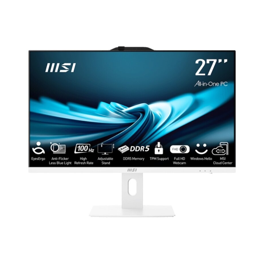 Моноблок MSI Pro AP272P 14M-619XRU (9S6-AF8322-1061) 27 FHD/i3 14100/16Gb/512Gb/UHDG 730/к+м/белый