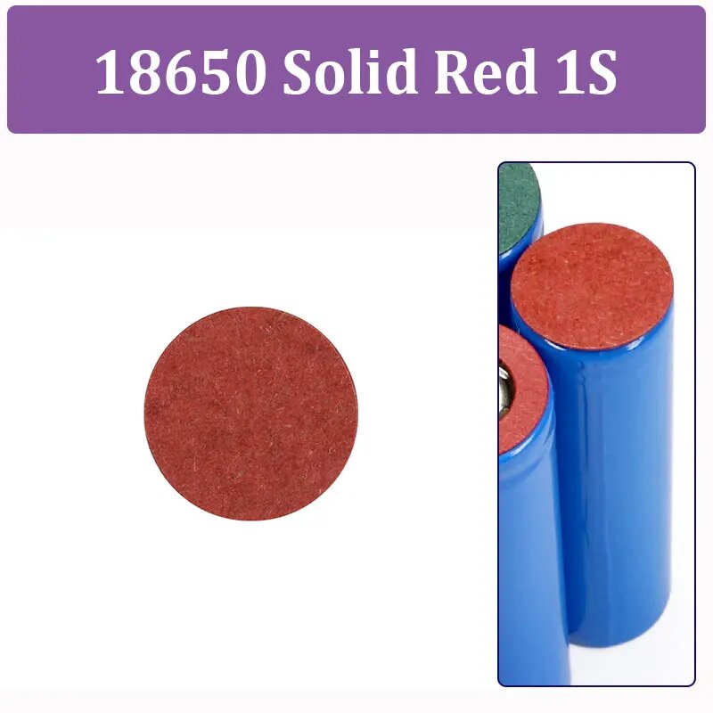 Крышка для точечной сварки аккумулятора 18650 из нержавеющей стали Solid Red 1S, 20pcs