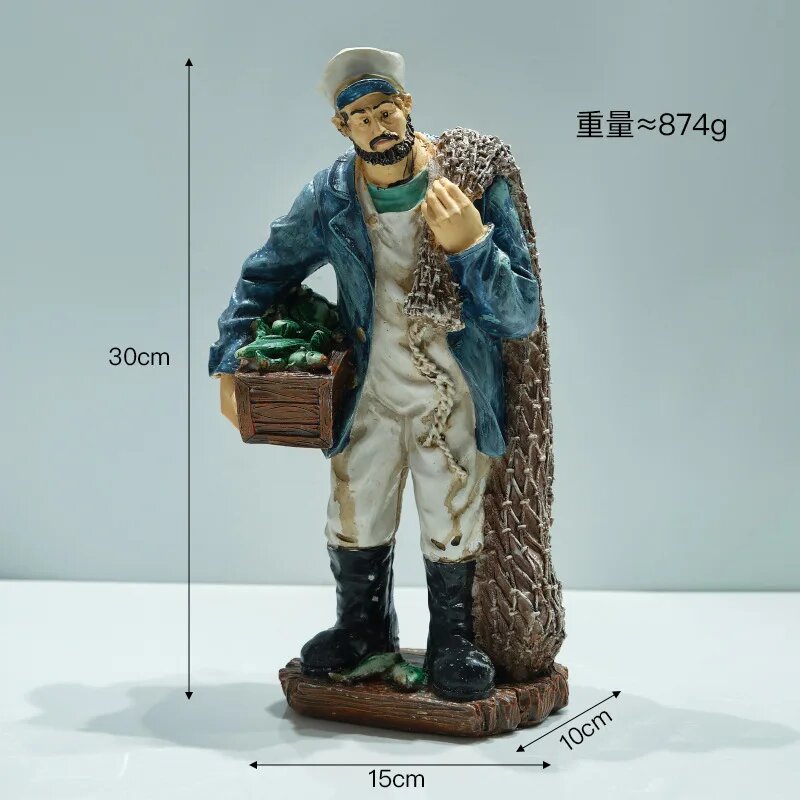 Фигурка моряка с раком, 30см, Style A