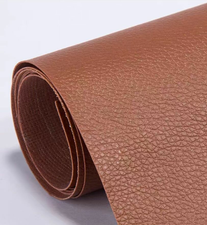 Экокожа самоклеящаяся (заплатка) 20х30см, для ремонта мебели, одежды и обивки автосалона, Светло-коричневый