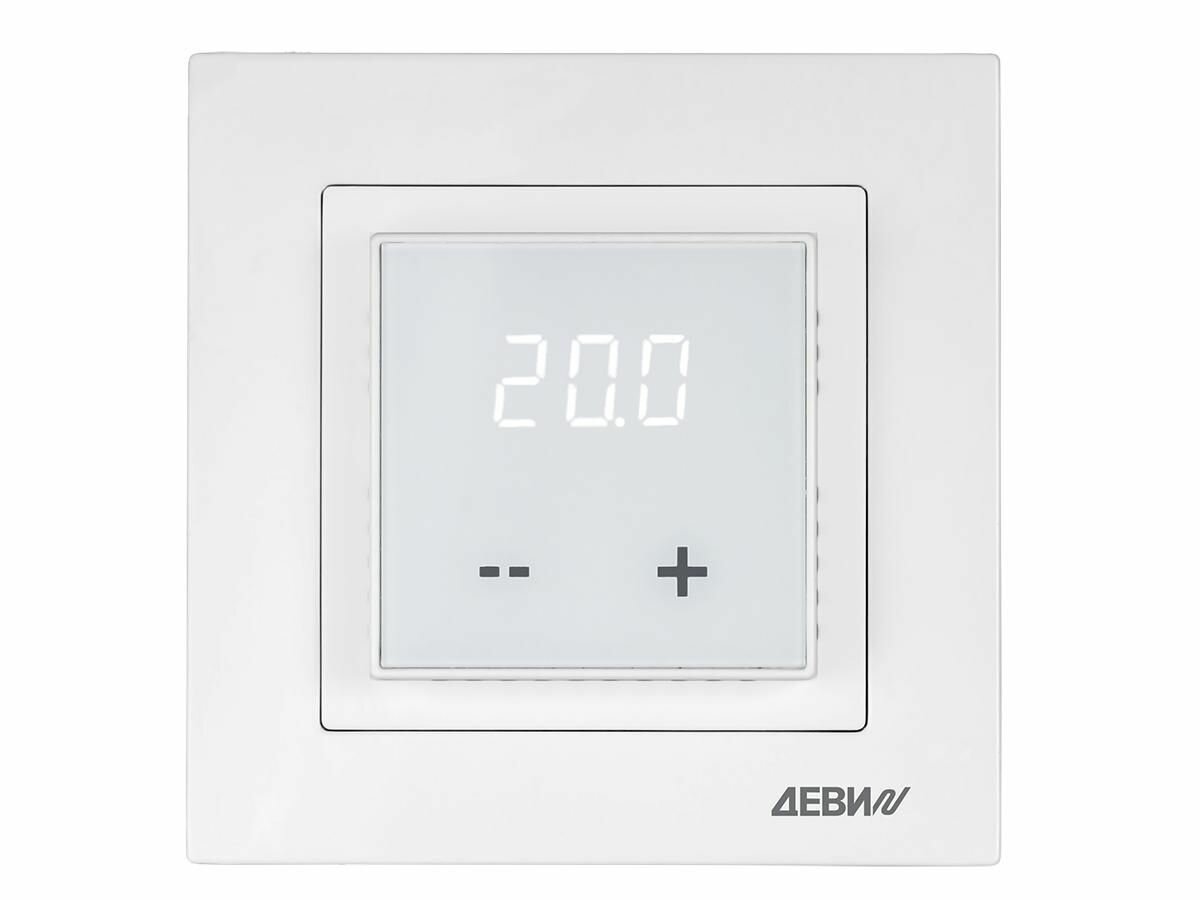 Терморегулятор для теплого пола деви 16 А, программируемый, сенсорный