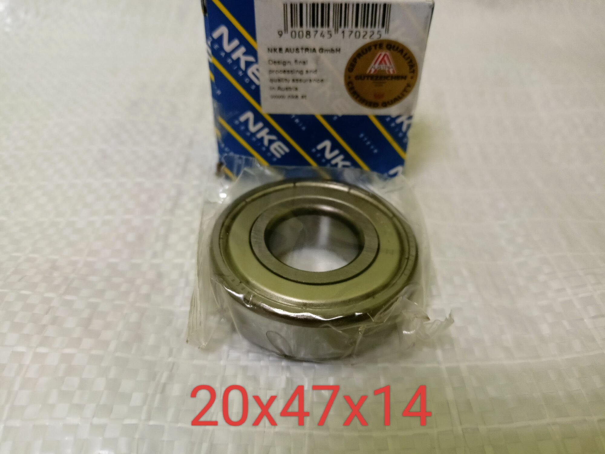 Подшипник 6204-2ZC3 (20*47*14) NKE Австрия