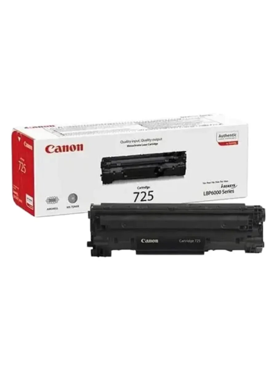 Тонер-картридж Cartridge 725 Черный, 1600 стр.