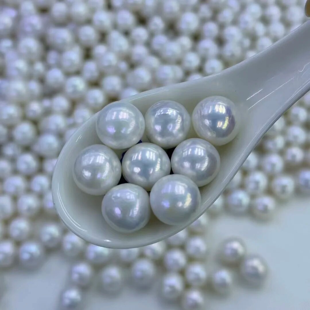 2 шт, круглые свободные бусины из натурального пресноводного жемчуга без отверстий, жемчужные подвески для самостоятельного изготовления ювелирных изделий, аксессуары 14-15 мм