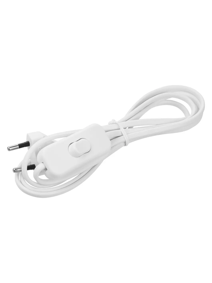 Кабель с переключателем TDM Electric 1.8 м белый