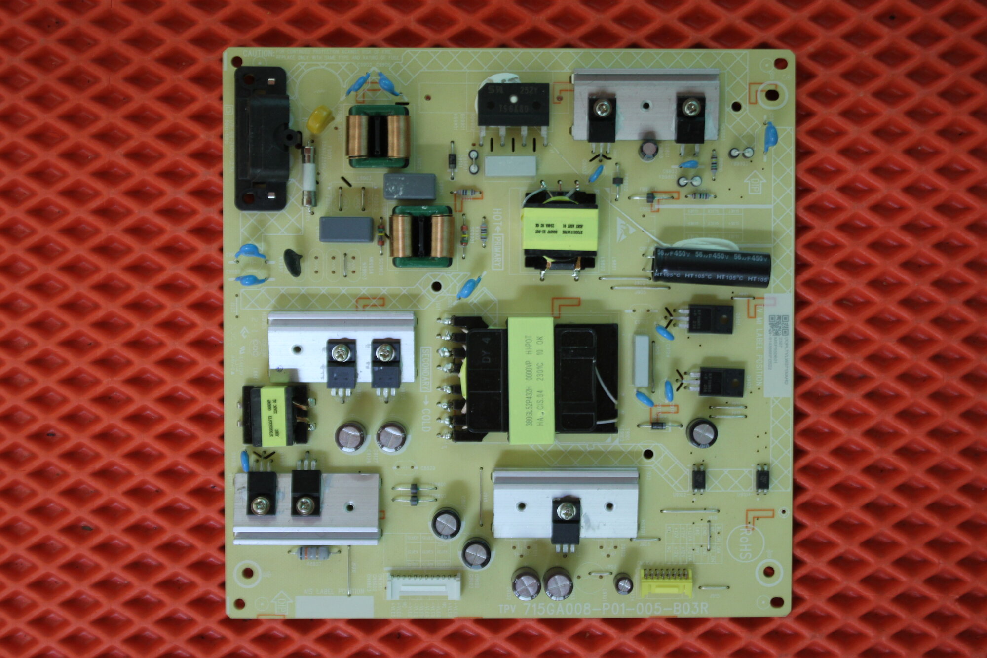 Блок питания (PSU) 715GA008-P01-005-B03R для телевизора PHILIPS 50PUS8087 в надёжной упаковке