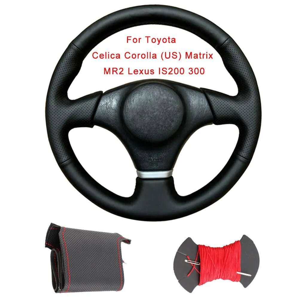 O SHI CAR Оплетка на руль, диаметр 38 см, 1 шт.