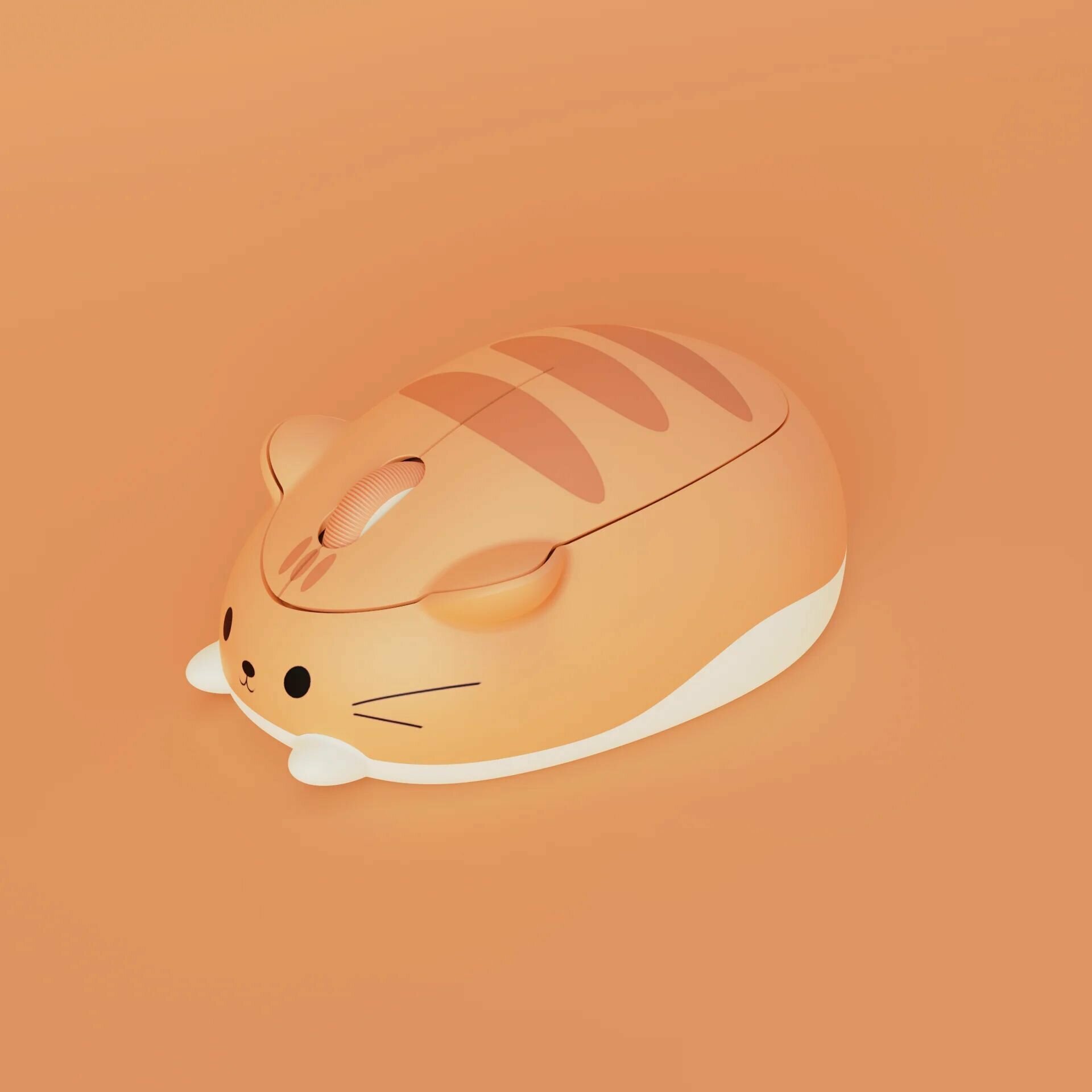 AKKO Игровая мышь беспроводная Беспроводная мышь Akko Cat оранжевого цвета (Carter), оранжевый, коралловый