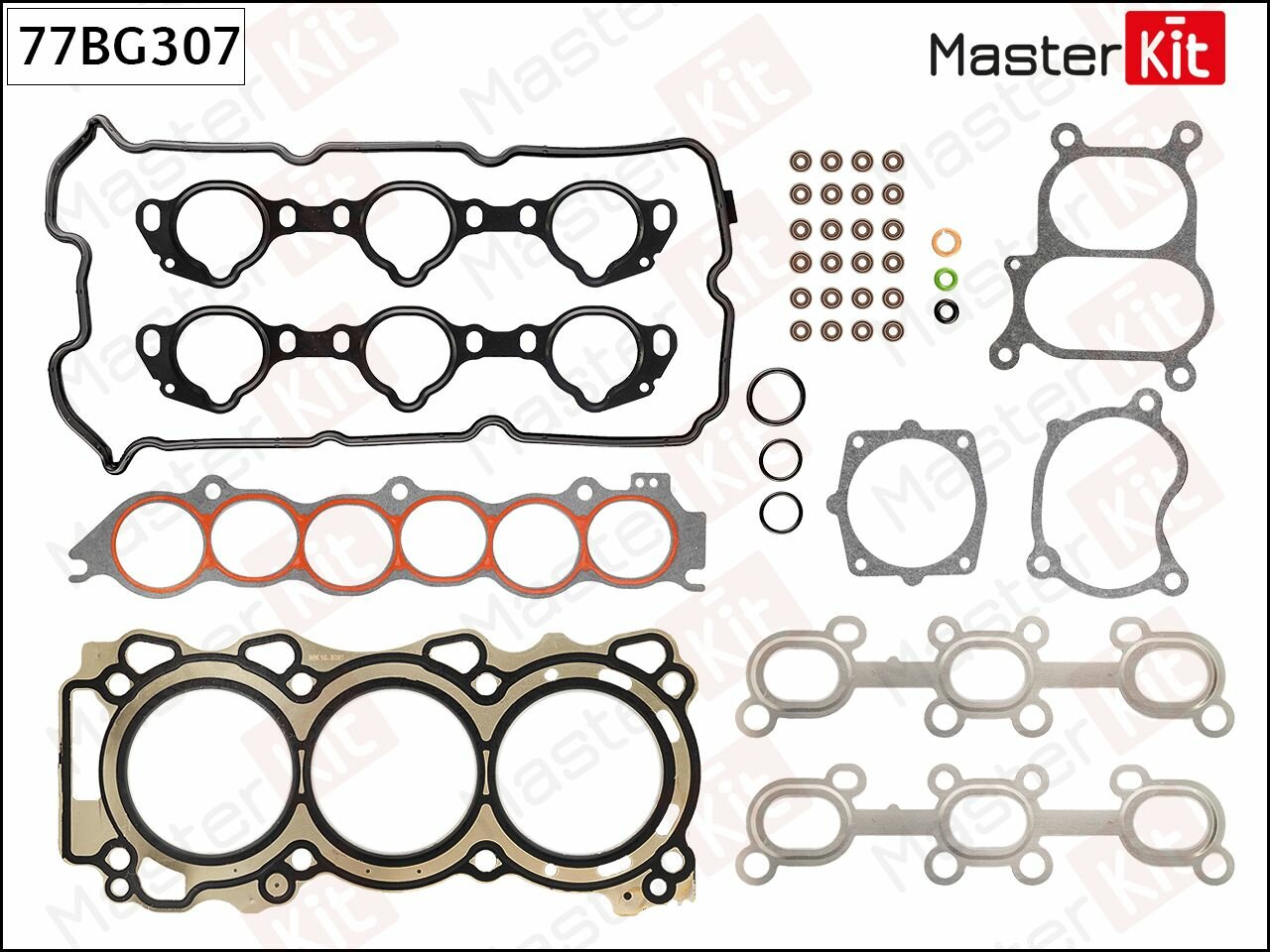 Комплект прокладок ГБЦ RENAULT V4Y 701 V4Y 711 MasterKit 77BG307