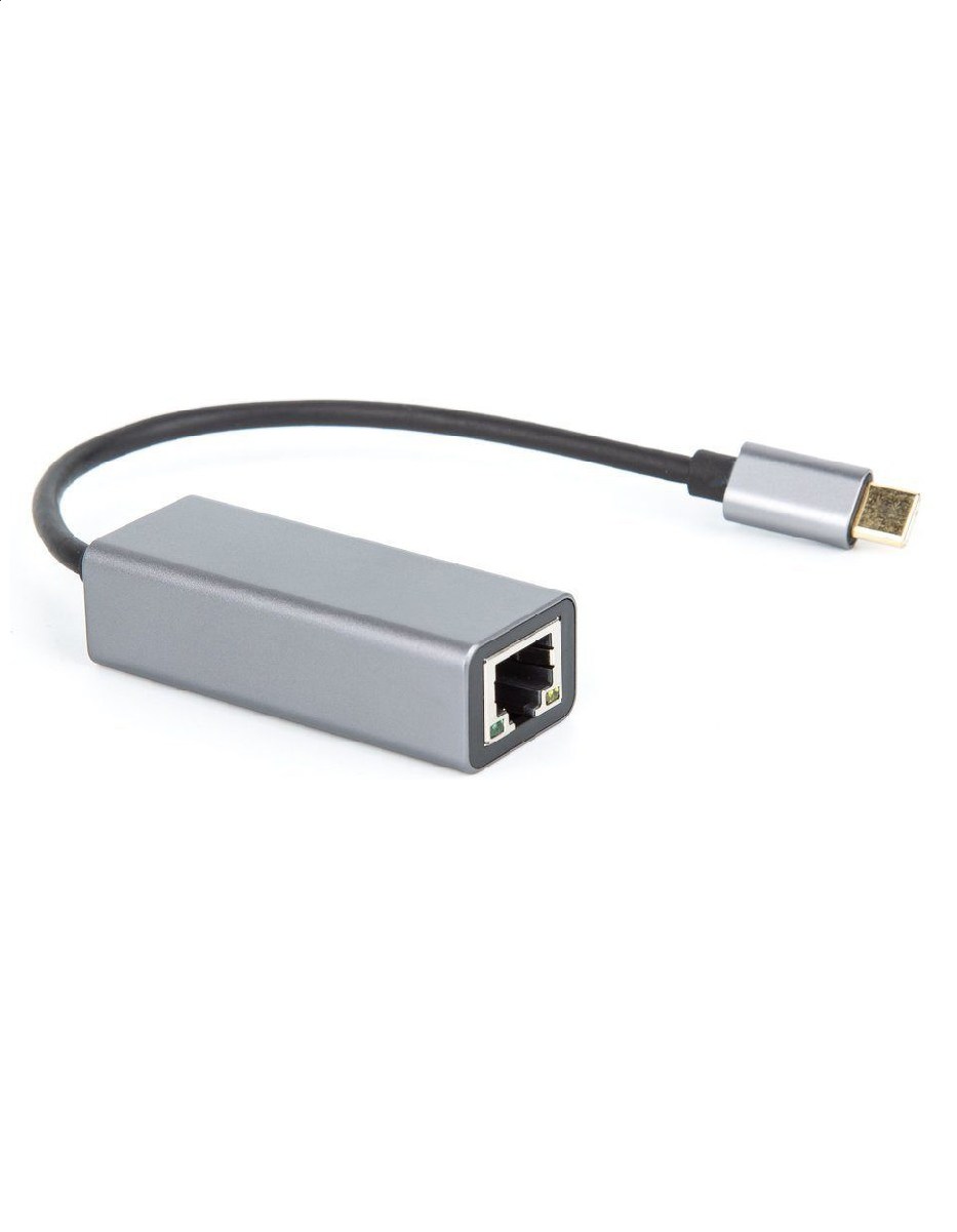 Сетевой адаптер VCOM DU320M USB 3.1 Type-C-RJ-45 1000Mb/s Ethernet, aluminum shell, 0.15м