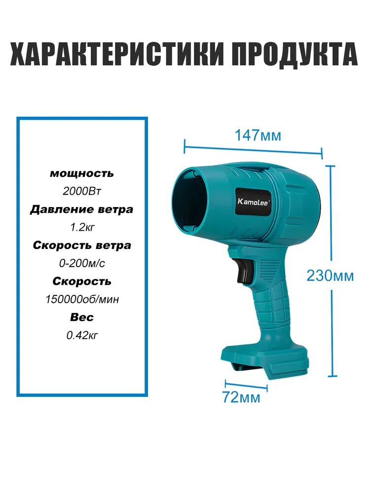 Воздуходувка,2000Вт — фото 1