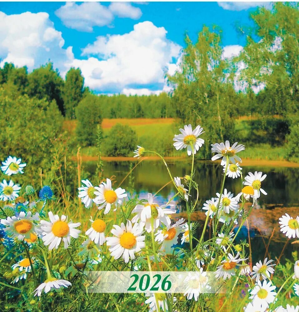Календарь 2026 г, Настенный перекидной, 23 x 23 см