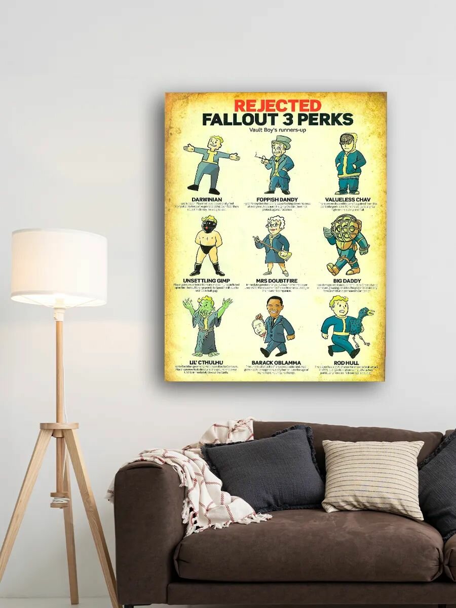 Постер на стену Fallout , плакат 1шт, А2 размер. — фото 1