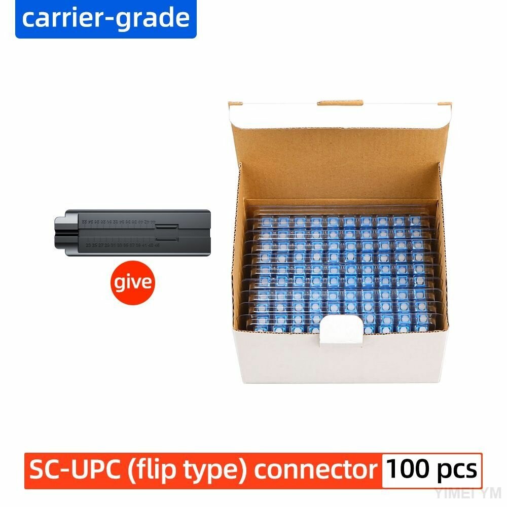 100шт/партия устройство для соединения холодного оптического волокна, разъем оптического кабеля SC-UPC FTTH fast integrated leather cable