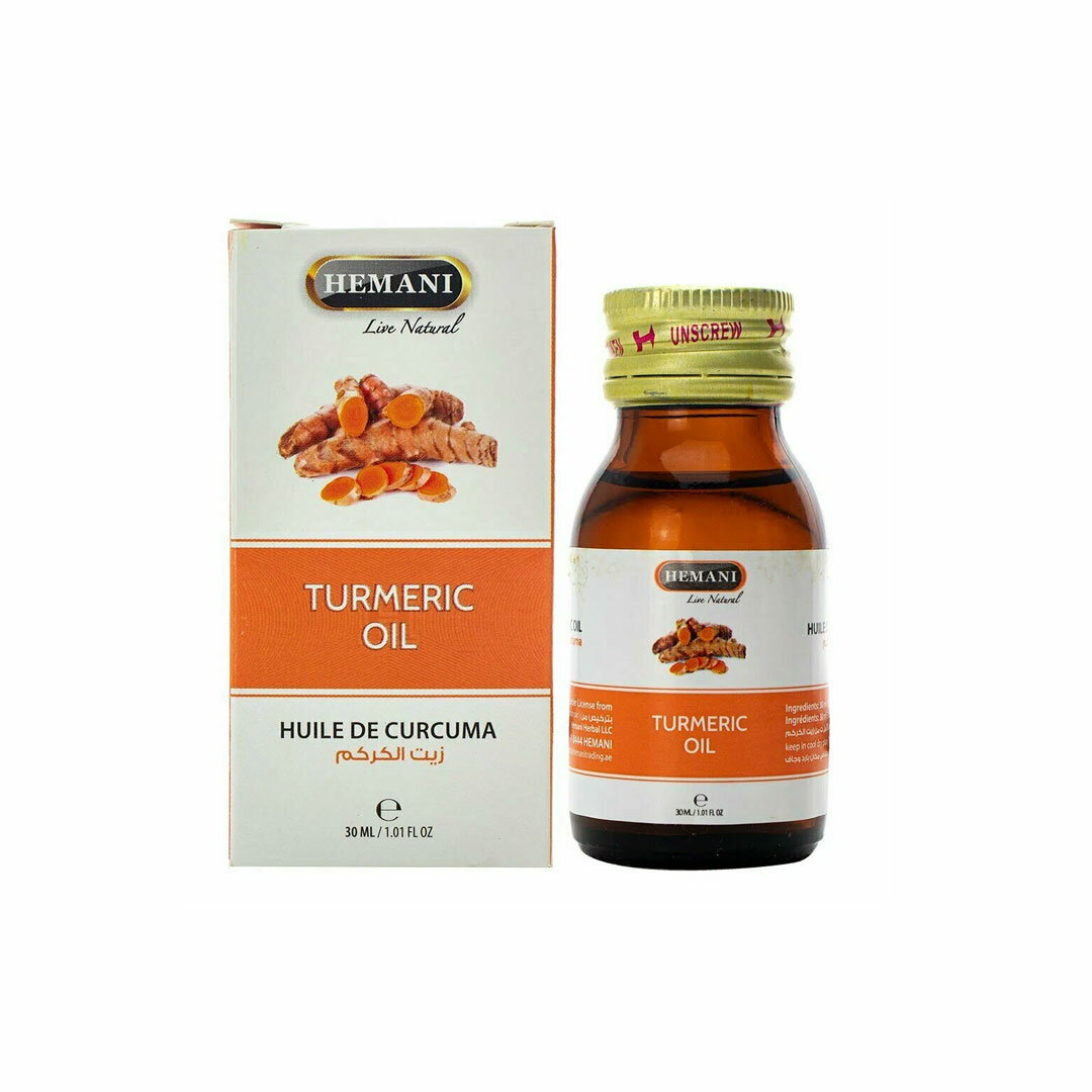 TURMERIC OIL, Hemani (Масло куркумы, Хемани), 30 мл.