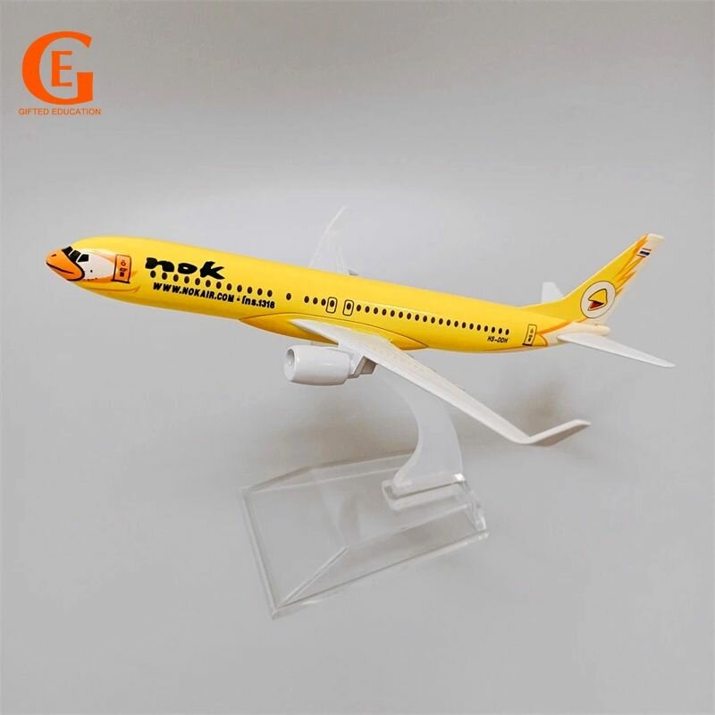 Металлическая Модель Самолета Боинг 737 Авиакомпании Таиланд Nok Air