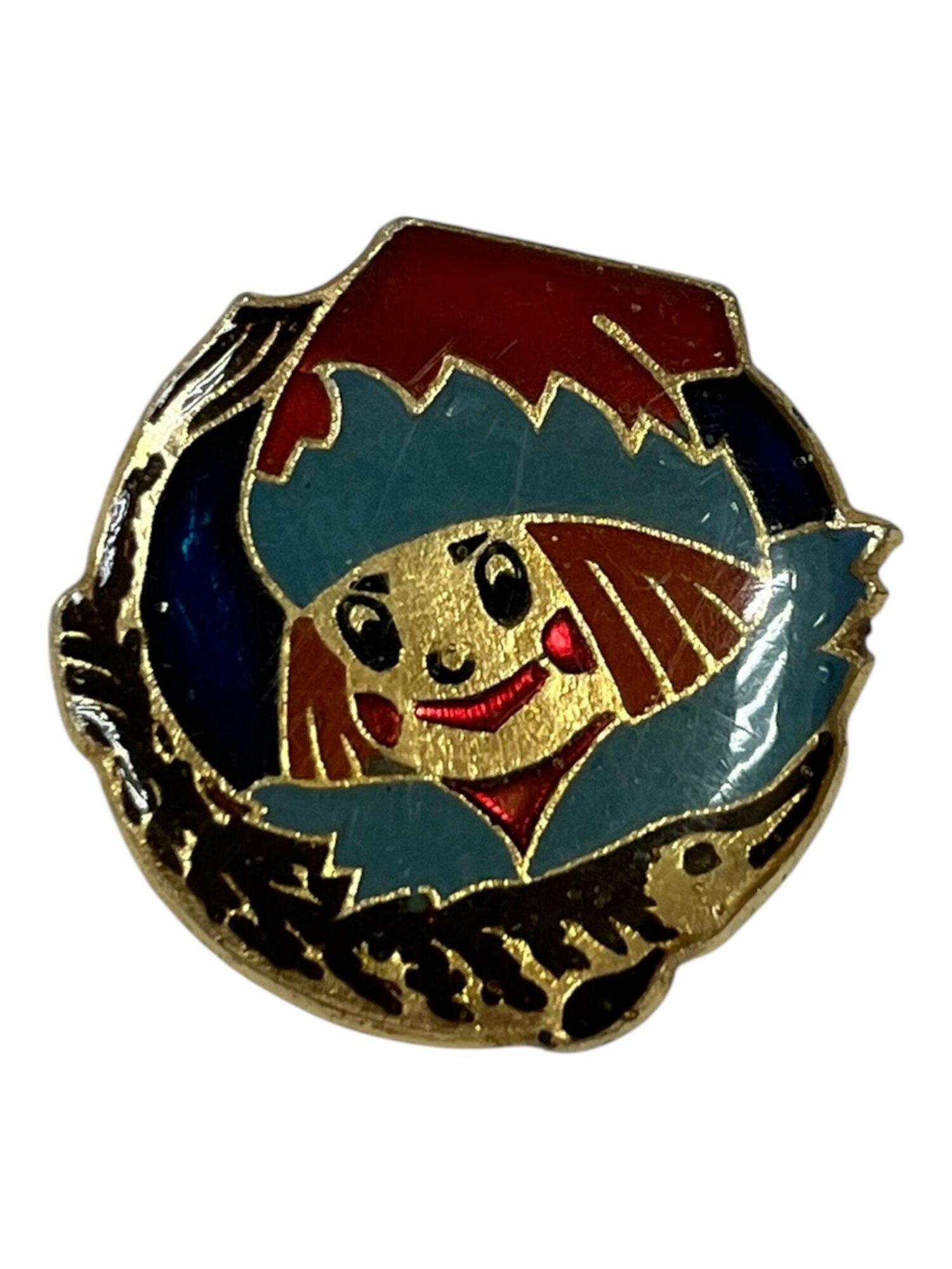 Советский винтажный значок, Клоун, шут, сделано в СССР