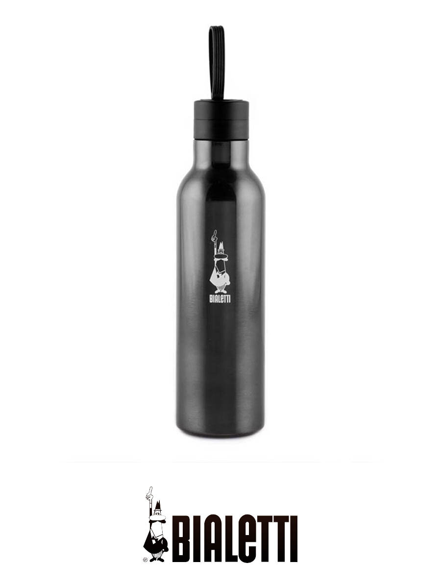 Термобутылка Bialetti To Go, 750 мл, тёмно-серая, нержавеющая сталь