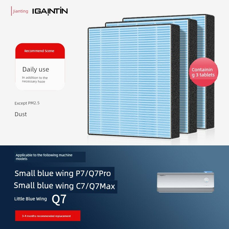 Фильтр для настенного кондиционера TCL Fresh Air, высокоэффективный, Little Blue Wing II Q7/P7, фильтрующий элемент