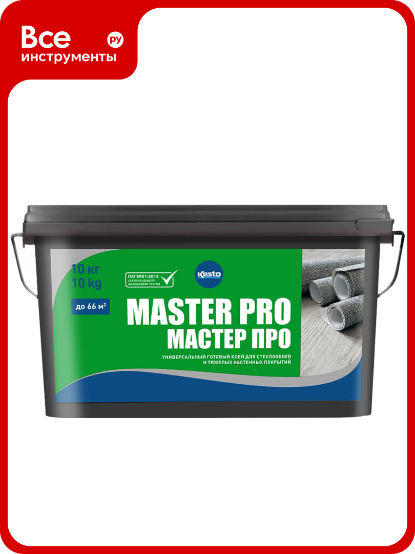 Готовый клей для стеклообоев Kesto Master pro, 10 кг 81841