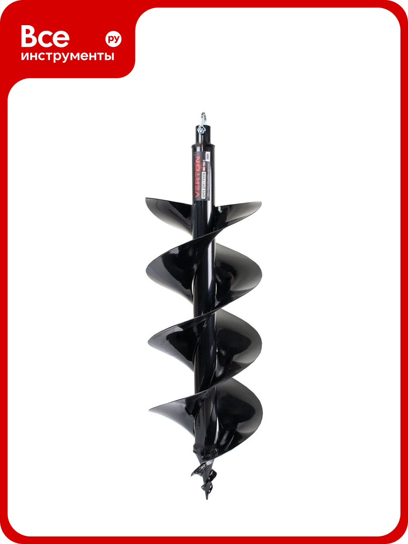 Шнек двухзаходный для грунта GBD-250/2 (d пос=20 мм, 250х800 мм) VERTON 01.12782.13234