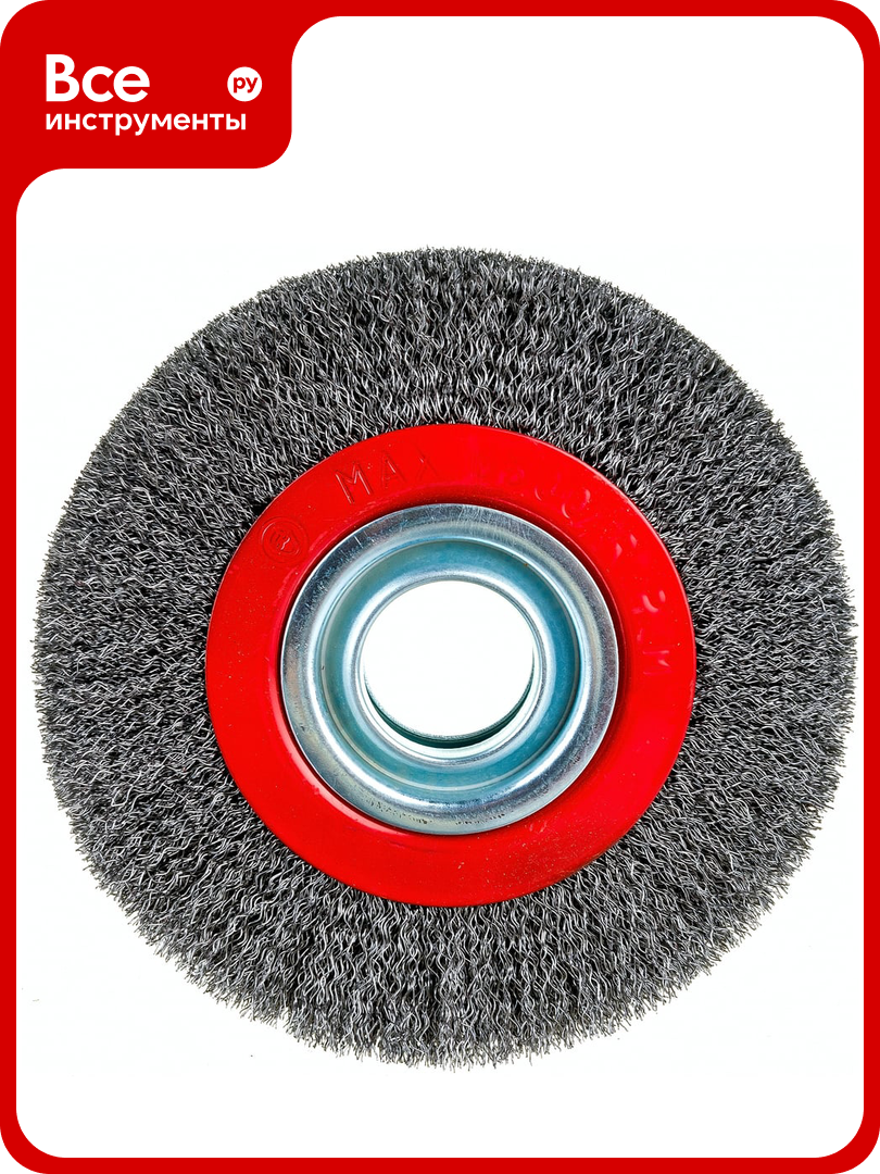 Щетка кольцевая 150x32 мм, витая проволока INTERTOOL BT-6150, из стальной проволоки, для обработки бетона и кирпича