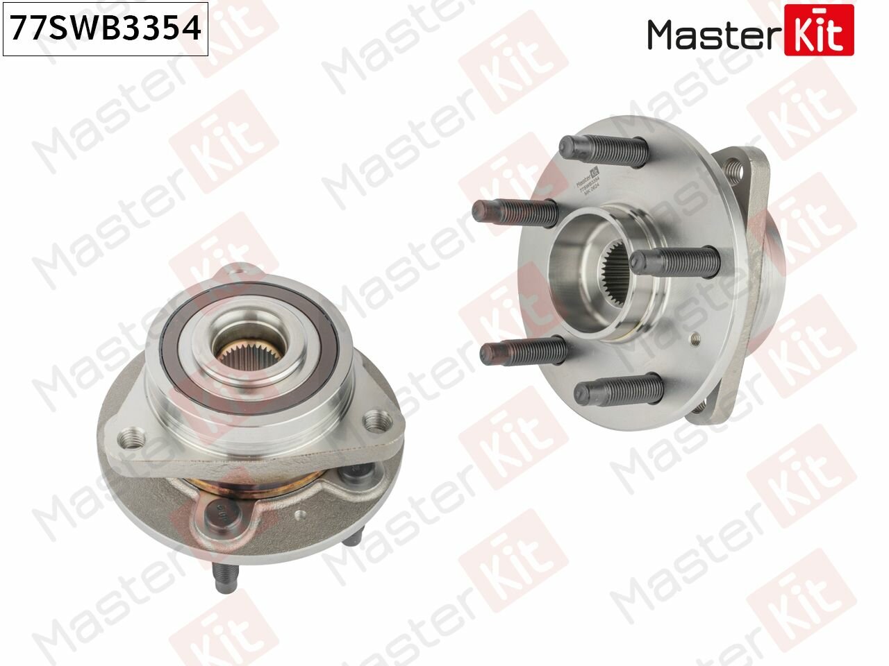 Ступица в сборе с подшипником передний. Chevrolet CRUZE J300/Opel ASTRA J 2009 - MasterKit 77SWB3354