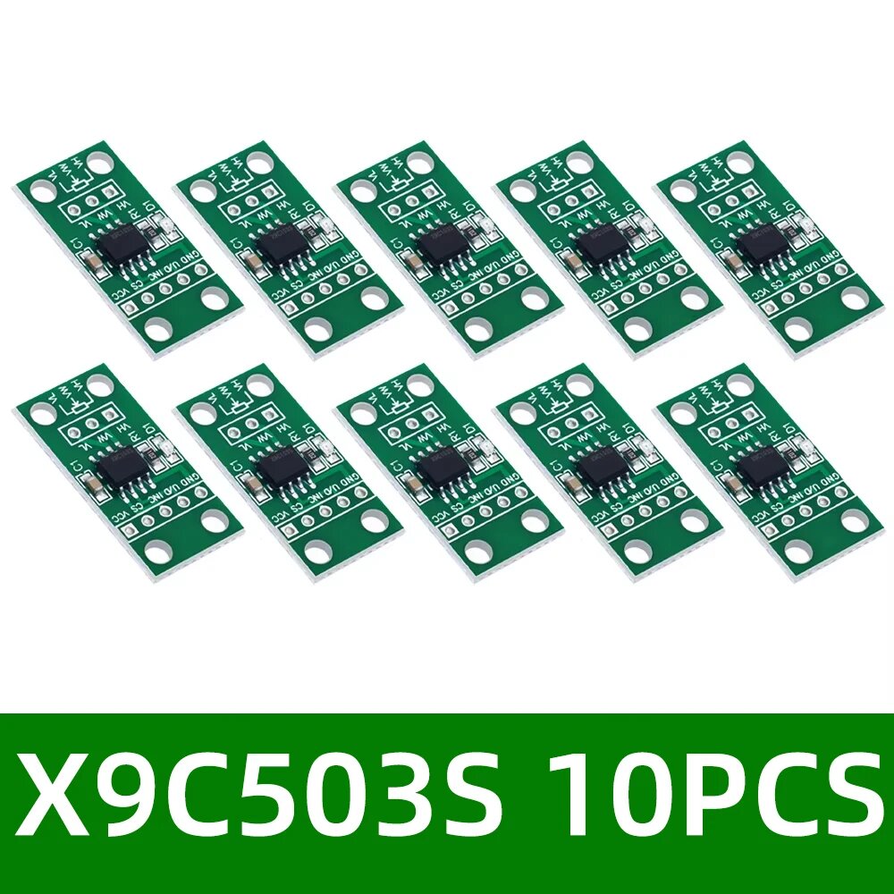 X9C503S цифровой потенциометр, 10шт, зеленый