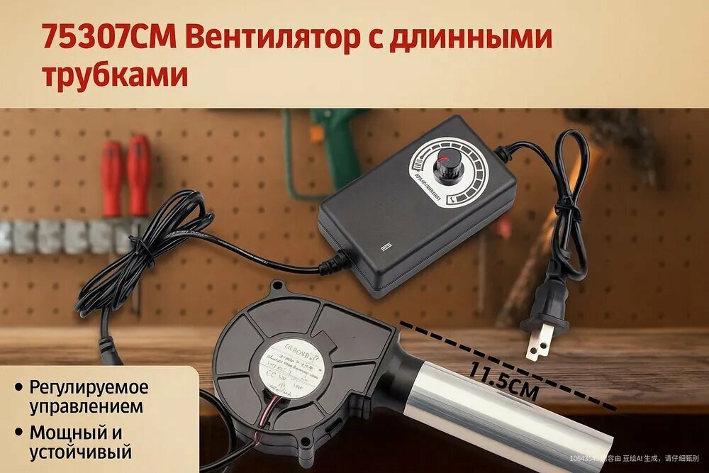Нагнетатель(компрессор) воздуха, дыма для дымогенератора