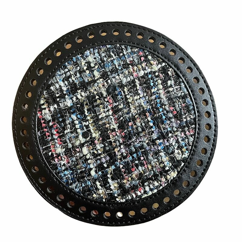 Материалы для плетеной сумки Hyuna, аксессуары для сумок ручной работы, кожаные аксессуары для сумок, чехол для сумки, осень и зима, круглое основание сумки 18 см.